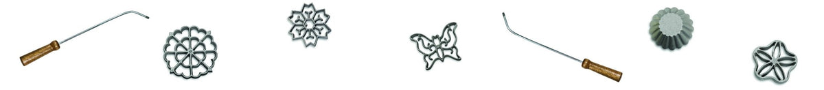 Rosette Molds for Rosette Cookies, Decorative Bunuelos, Timbales ...