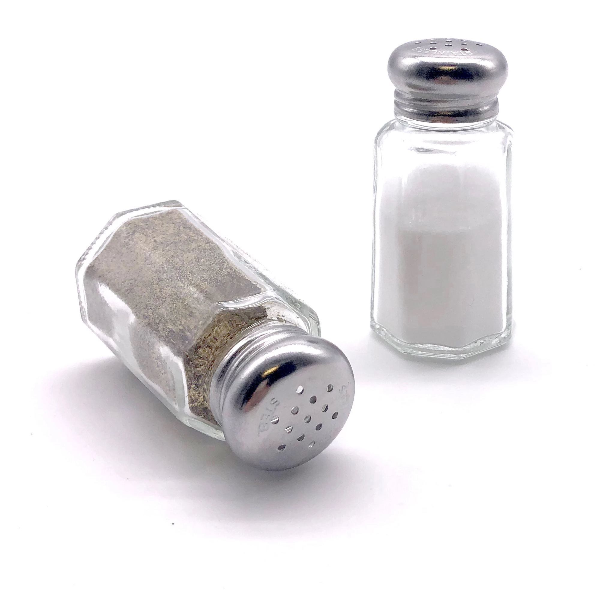 Salt and Pepper Shaker Set of 2, Paneled Sides 1 oz Capacity — Kitchen ...